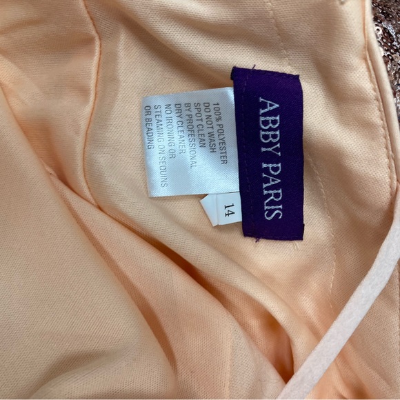Abby Paris | Dresses | Rose Gold Sequin Dress | Poshmark